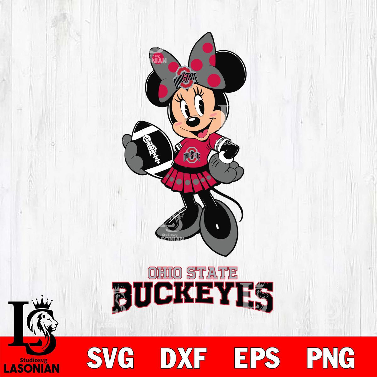 Ohio State Buckeyes Minnie Mouse – lasoniansvg