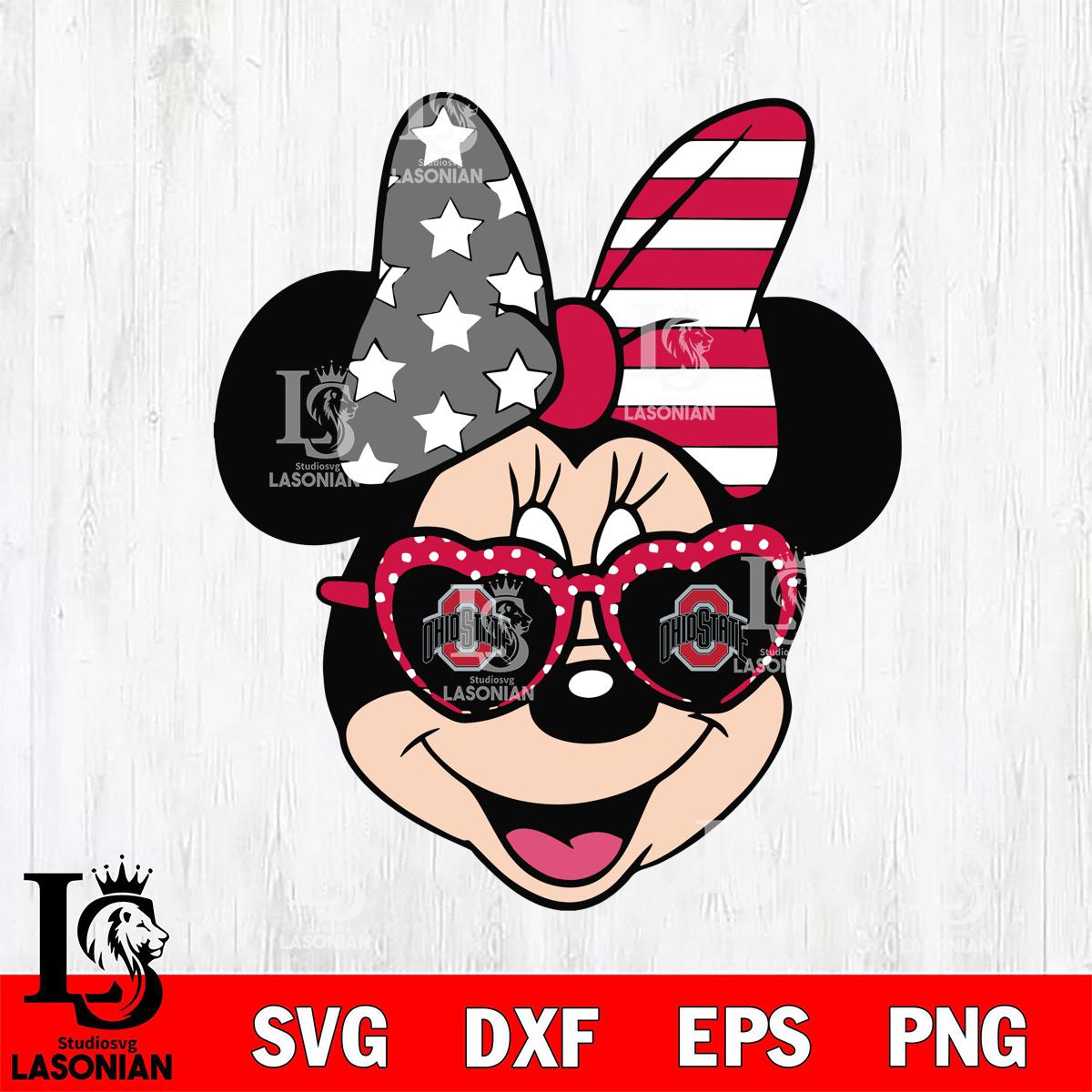 Ohio State Buckeyes Minnie Mouse Love – lasoniansvg
