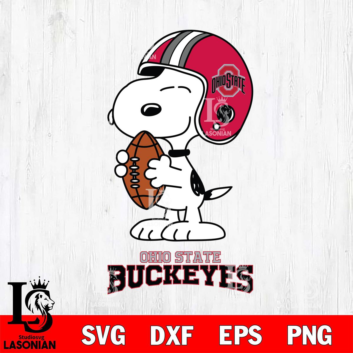 Ohio State Buckeyes Snoopy Rugby – lasoniansvg