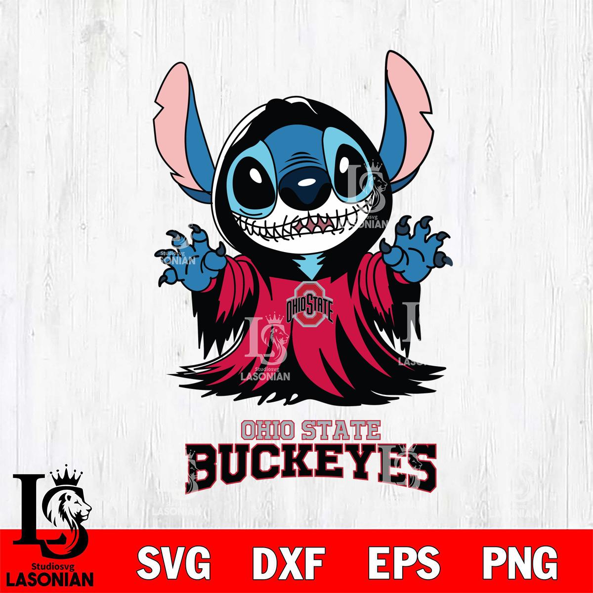 Ohio State Buckeyes Stitch Ghost – lasoniansvg