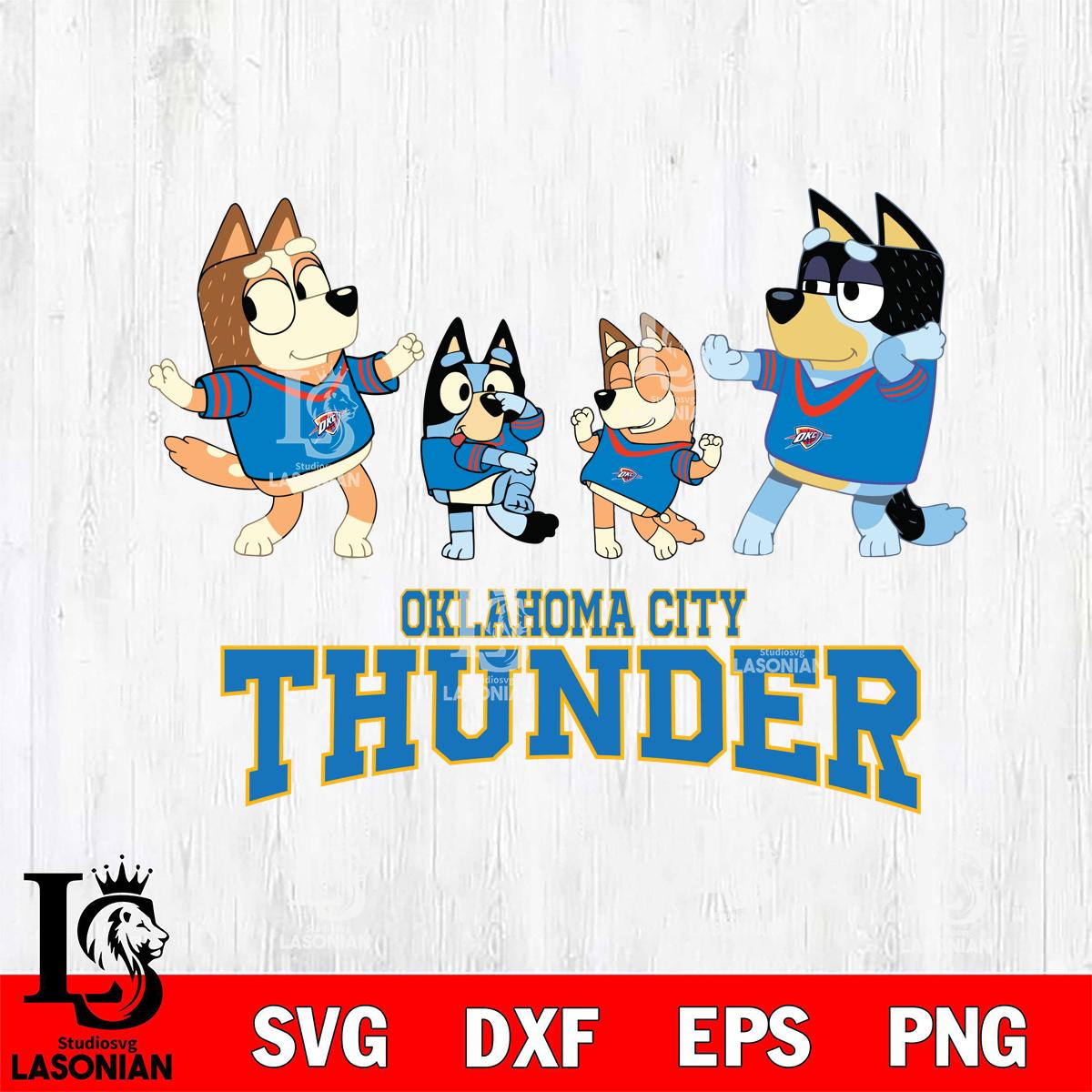 Oklahoma City Thunder Bluey Dance Squats – lasoniansvg
