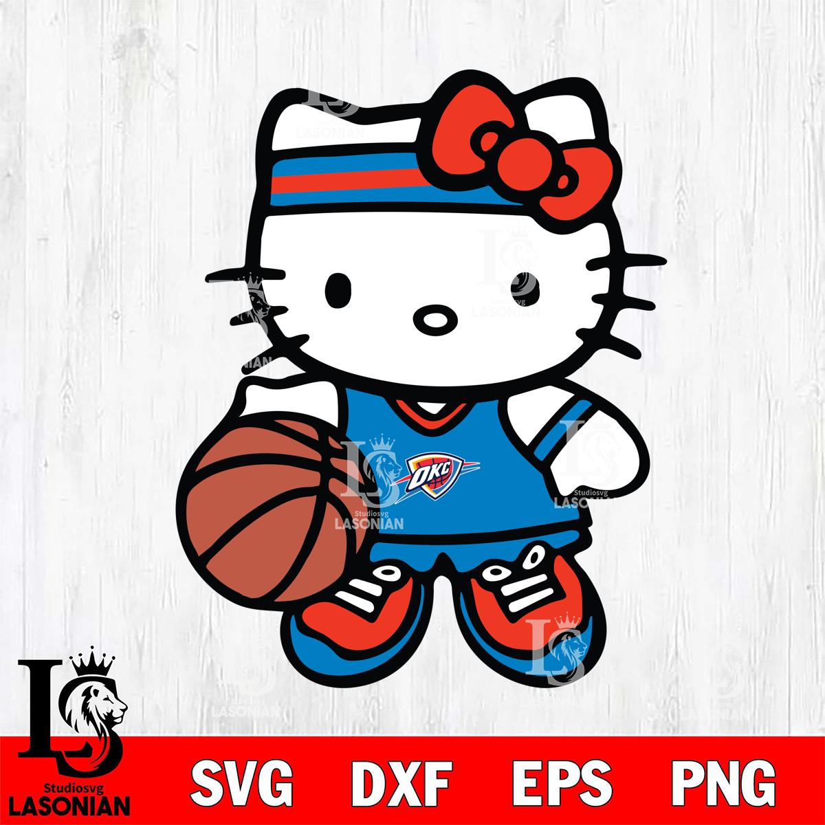 Oklahoma City Thunder Hello Kitty basketball – lasoniansvg