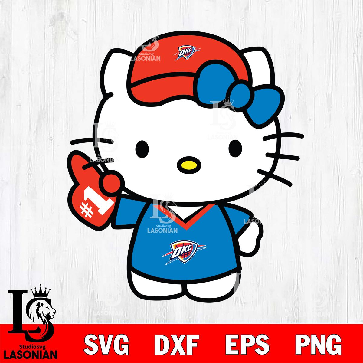 Oklahoma City Thunder Hello Kitty basketball 2 – lasoniansvg