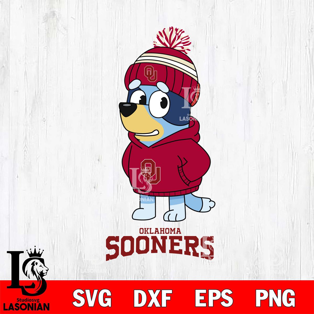 Oklahoma Sooners Bluey Hoodie rugby – lasoniansvg