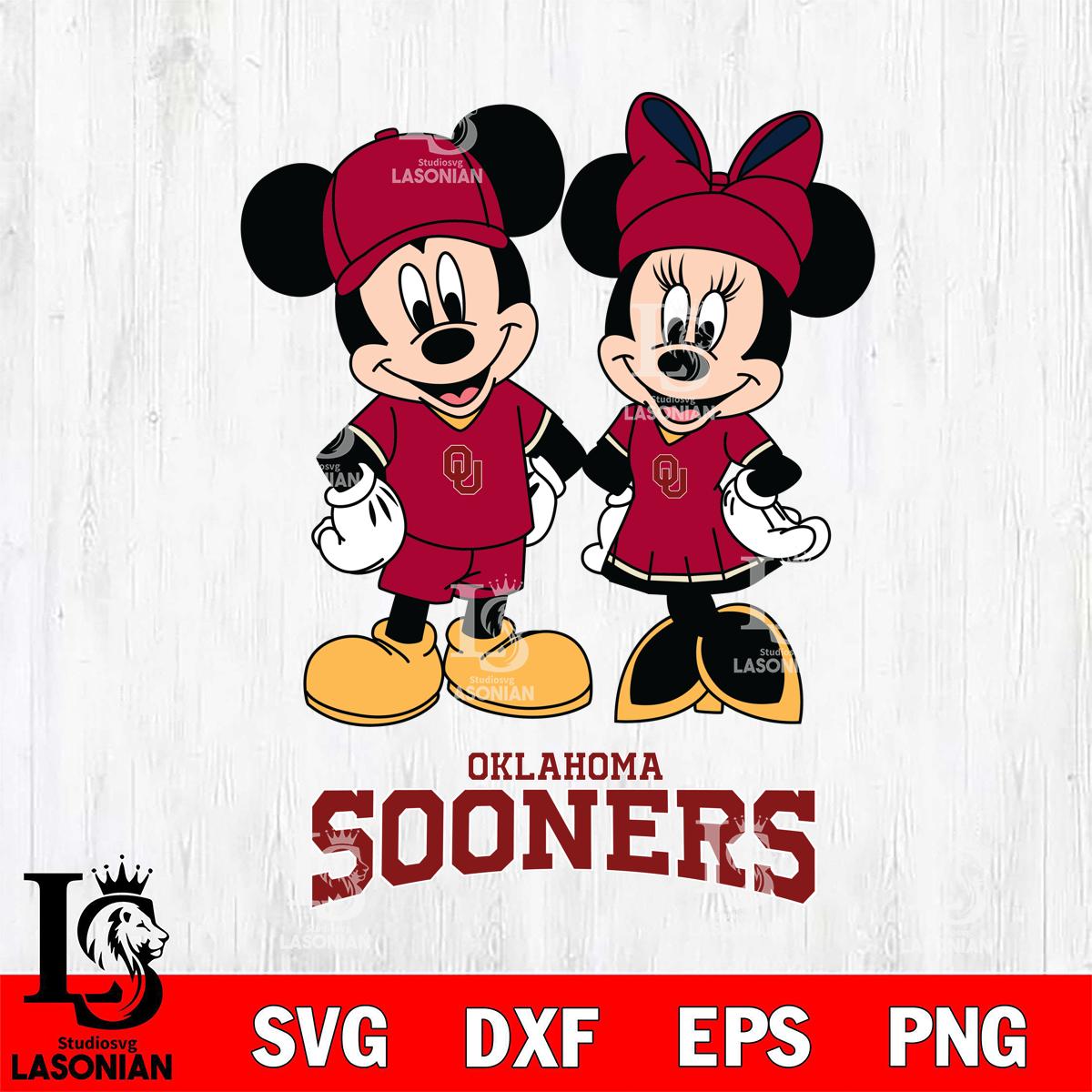 Oklahoma Sooners Mickey Minnie Rugby – lasoniansvg