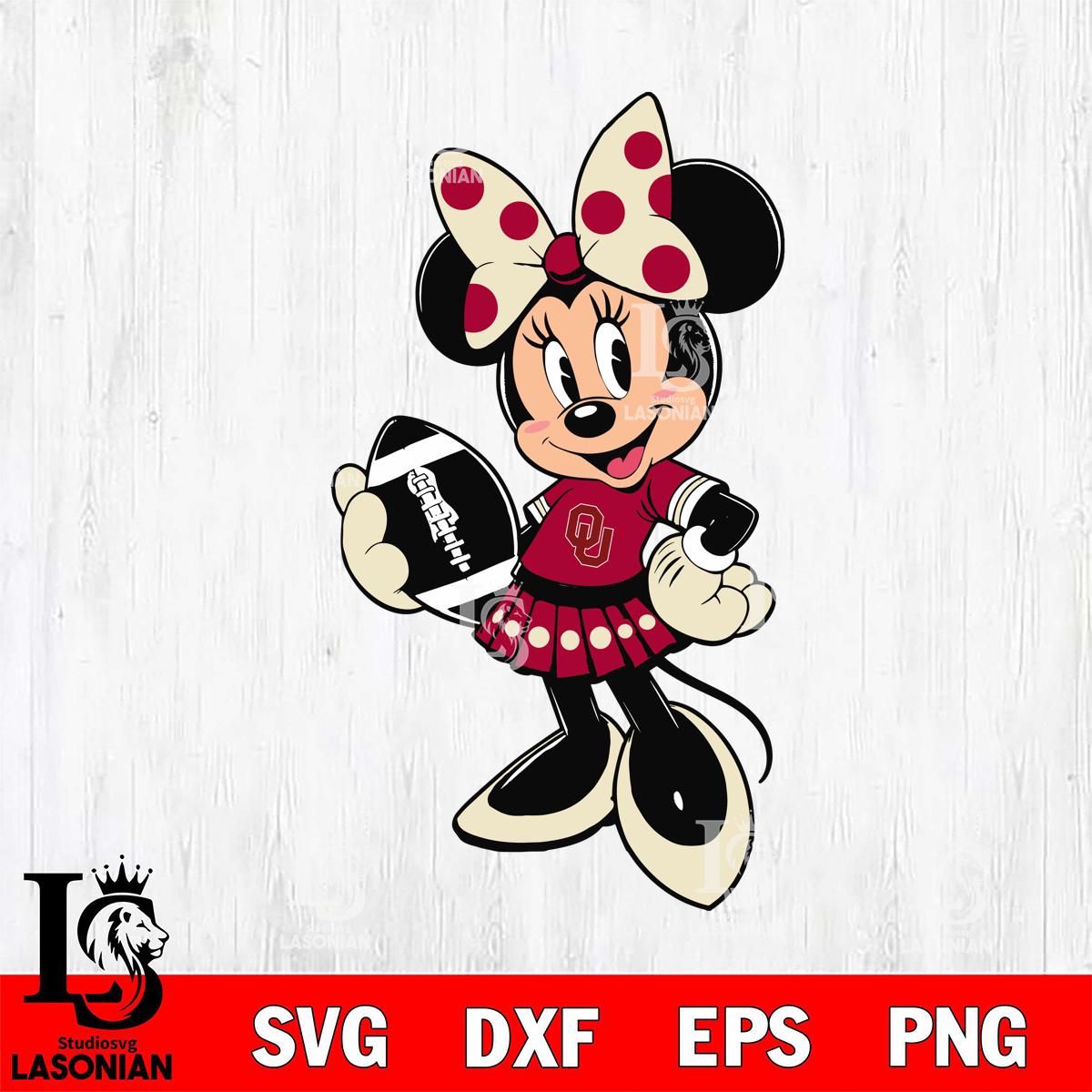 Oklahoma Sooners Minnie Mouse – lasoniansvg