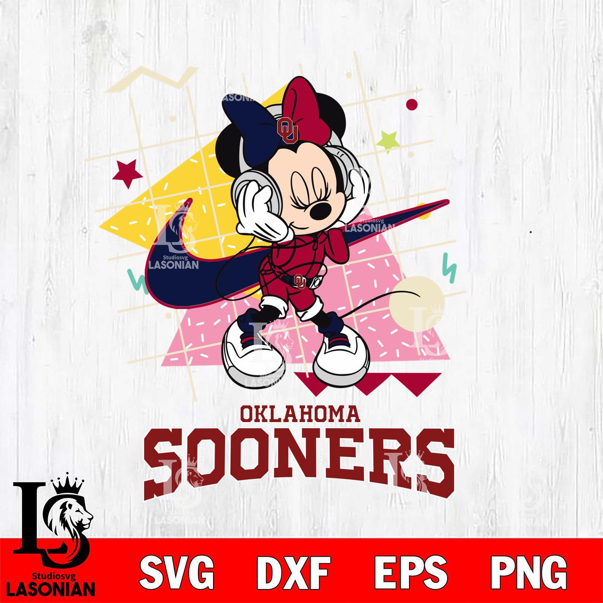 Oklahoma Sooners Minnie Mouse Dancing – lasoniansvg