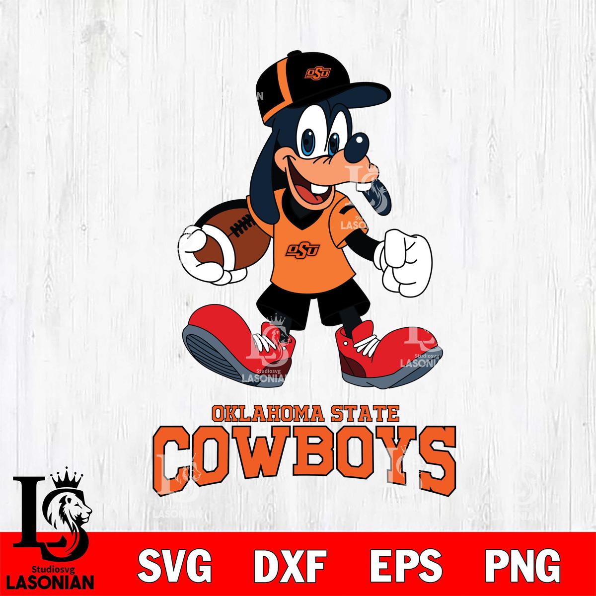 Oklahoma State Cowboys Goofy Football Player – lasoniansvg