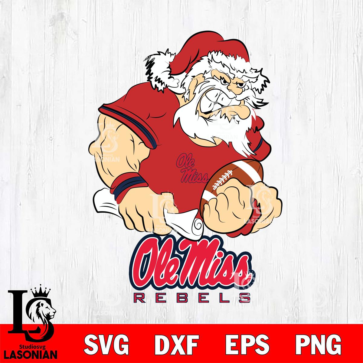 Ole Miss Rebels Santa Claus Angry – lasoniansvg