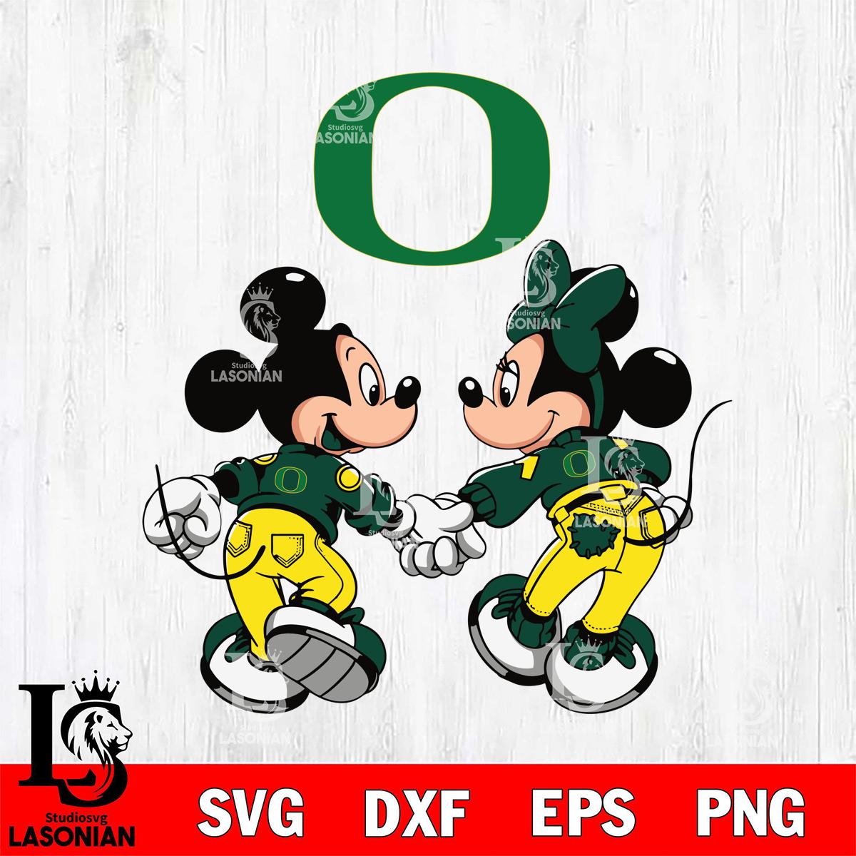 Oregon Ducks Fan Minnie And Mickey Love – lasoniansvg