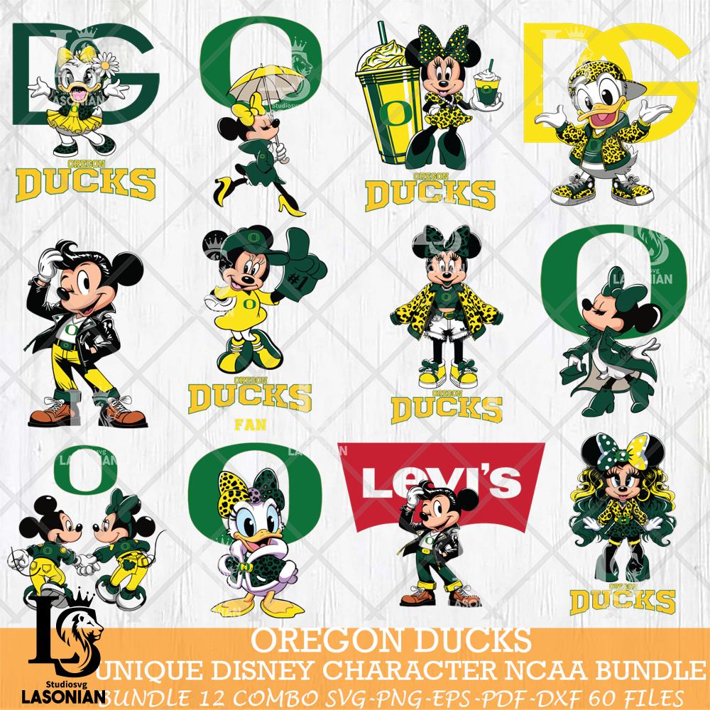 Oregon Ducks Disney character NCAA Bundle 12 – lasoniansvg