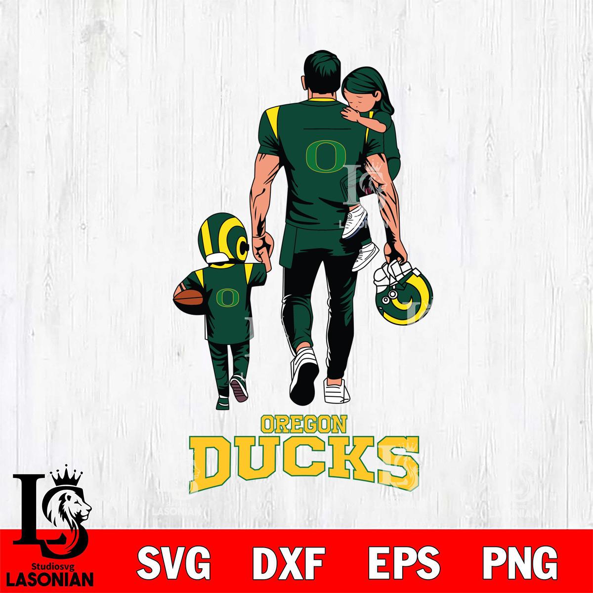 Oregon Ducks Father And Son Football – lasoniansvg