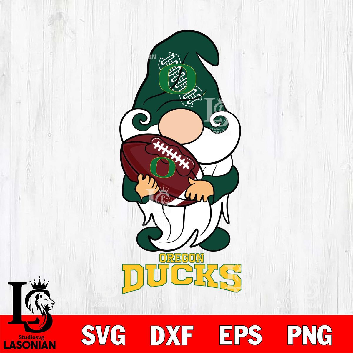 Oregon Ducks Gnomes Christmas football – lasoniansvg