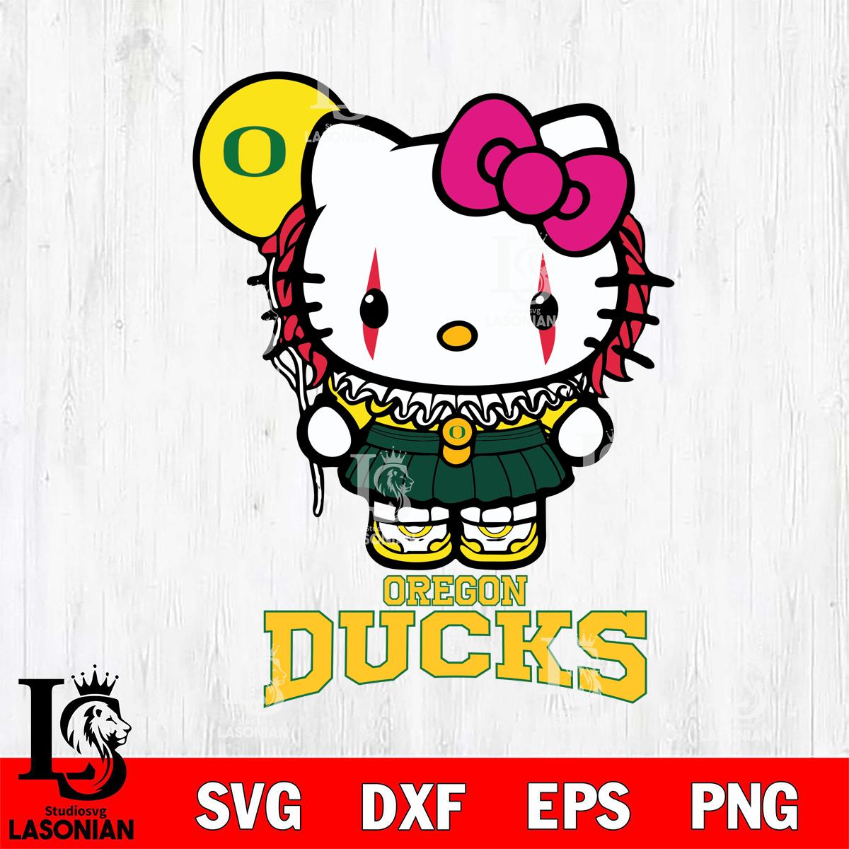 Oregon Ducks Hello Kitty Horror 7 – lasoniansvg
