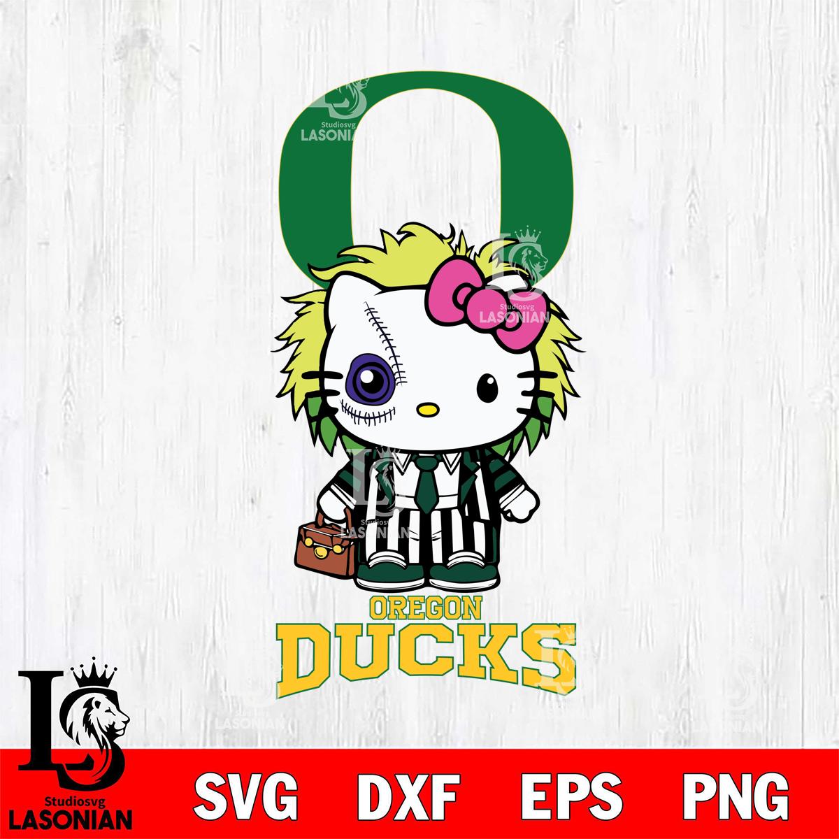 Oregon Ducks Hello Kitty Horror 8 – lasoniansvg
