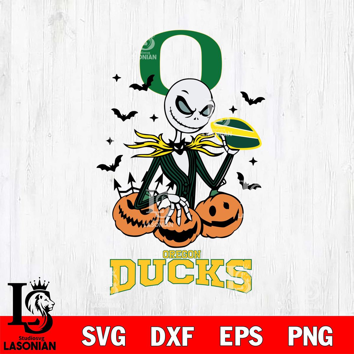 Oregon Ducks Jack Skellington 2 halloween – lasoniansvg