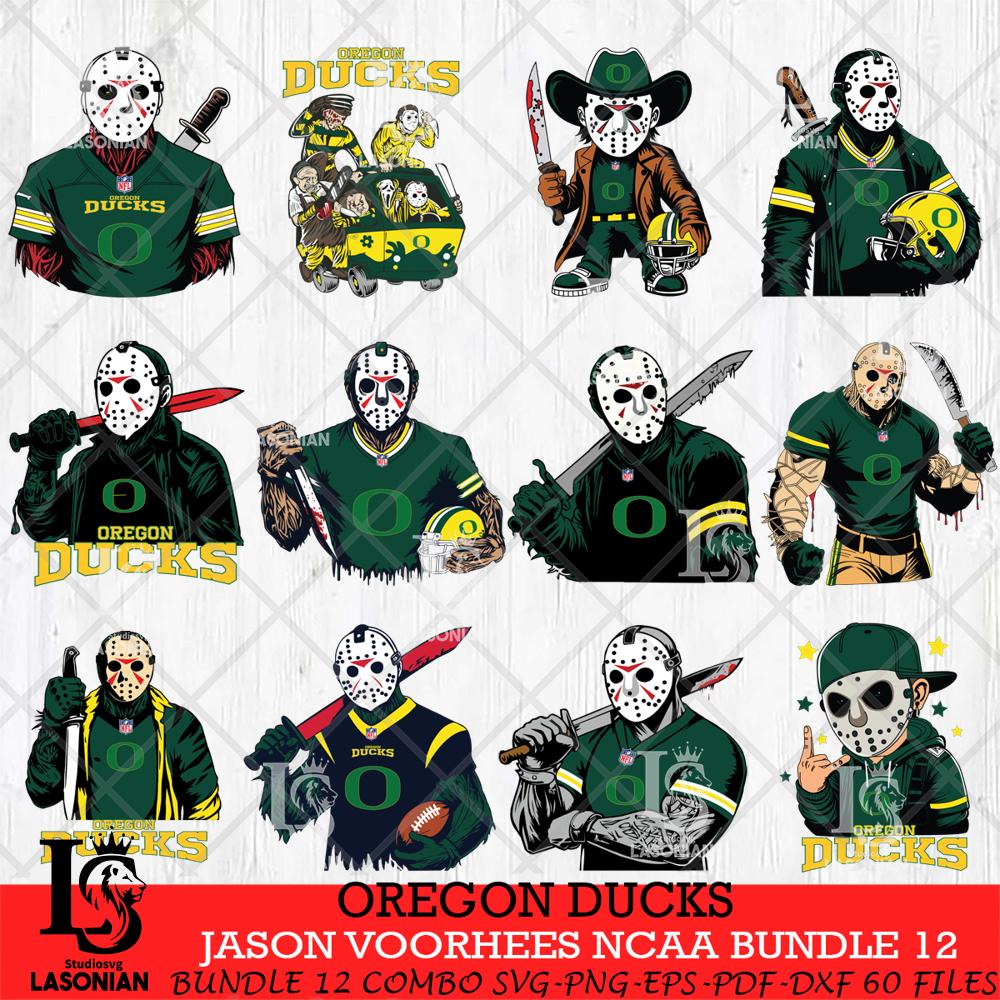 Oregon Ducks Jason Voorhees Horror Bundle 12 SVG – lasoniansvg
