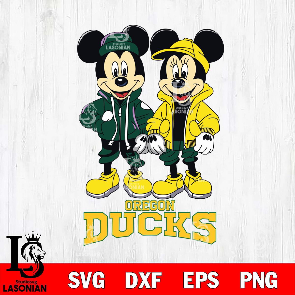 Oregon Ducks Mickey Minnie Mouse Football – lasoniansvg
