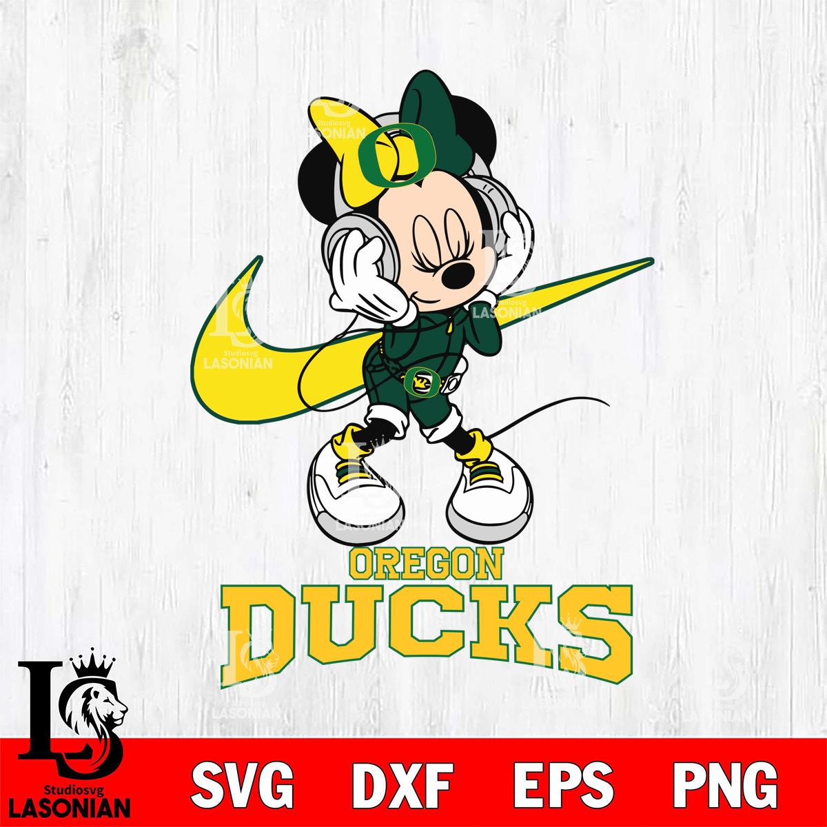 Oregon Ducks Minnie Mouse Dancing NIKE – lasoniansvg