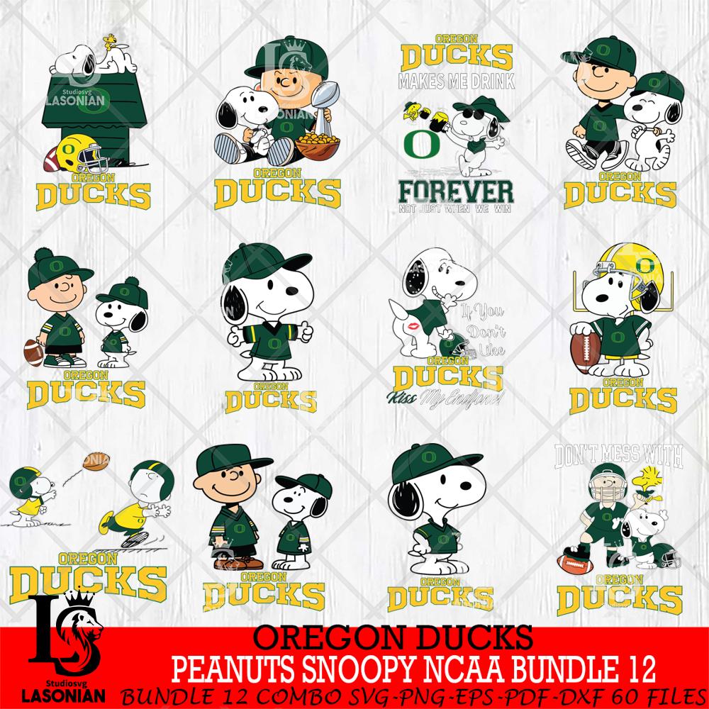Oregon Ducks Peanuts Snoopy Player NCAA Bundle 12 – lasoniansvg