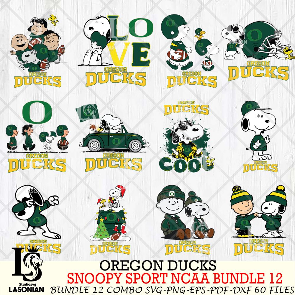 Oregon Ducks Snoopy NCAA Bundle 12 SVG – lasoniansvg