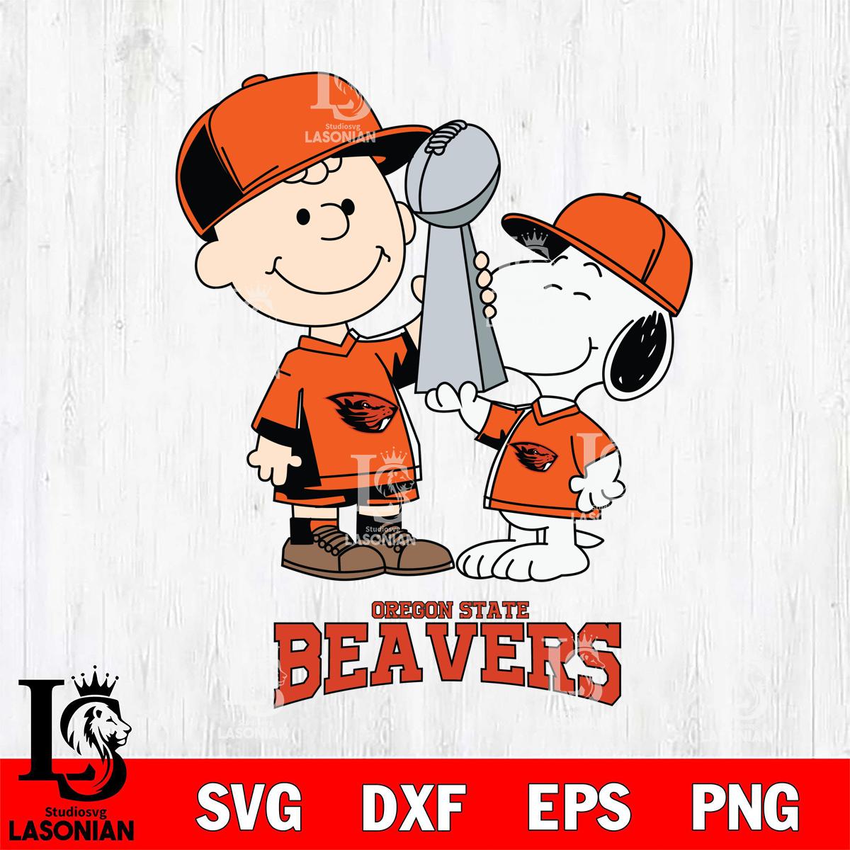 Oregon State Beavers Charlie Brown and Snoopy Champions – lasoniansvg