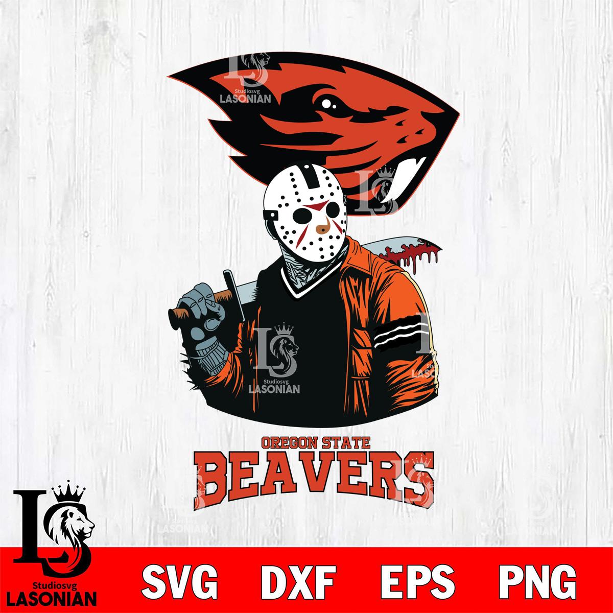 Oregon State Beavers Jason Voorhees 10 – lasoniansvg