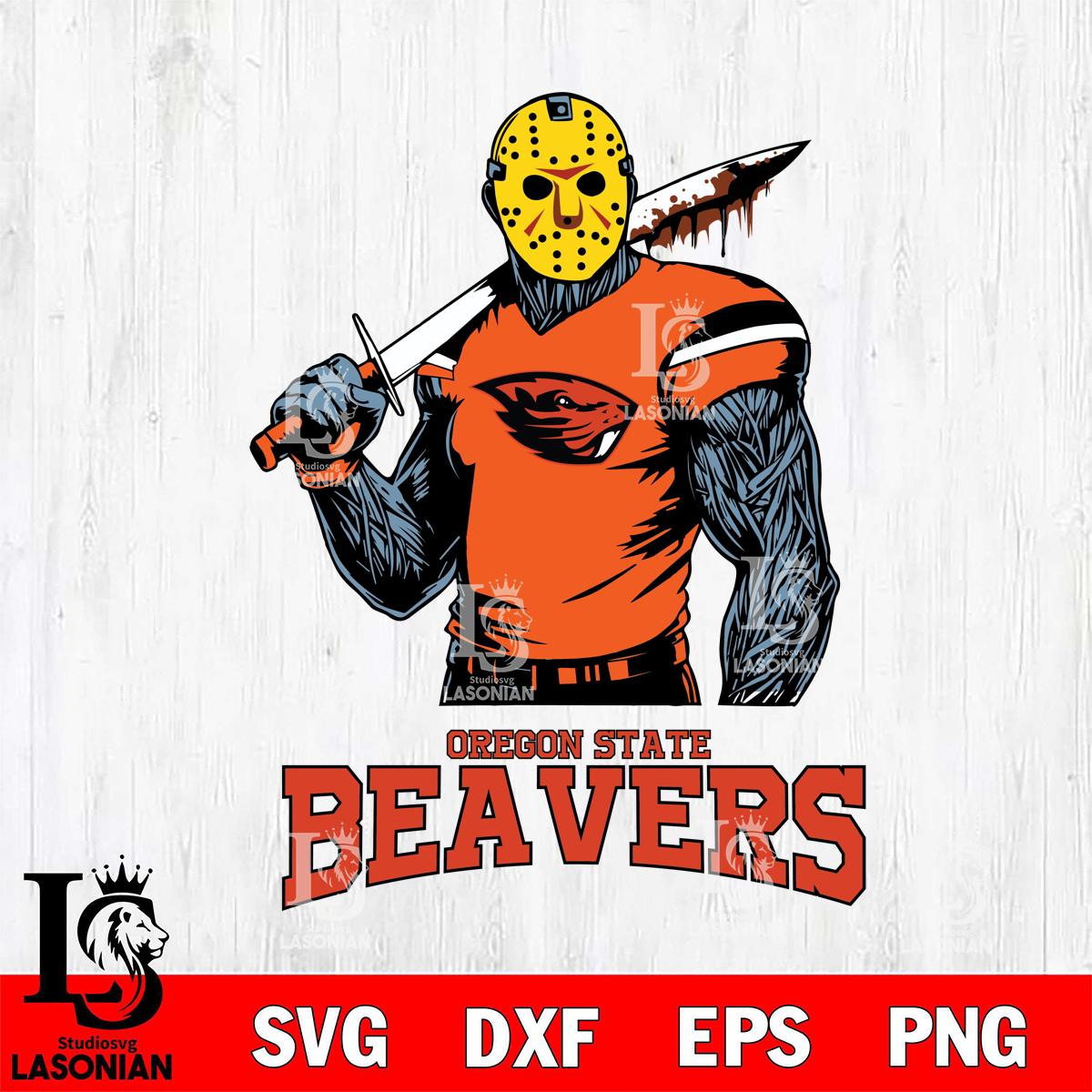 Oregon State Beavers Jason Voorhees 7 – lasoniansvg