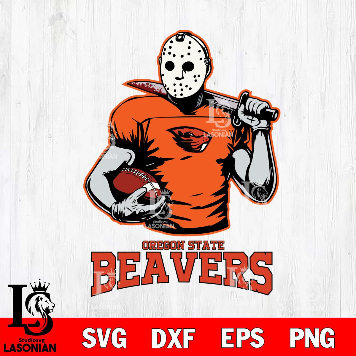 Oregon State Beavers Jason Voorhees 9 – lasoniansvg