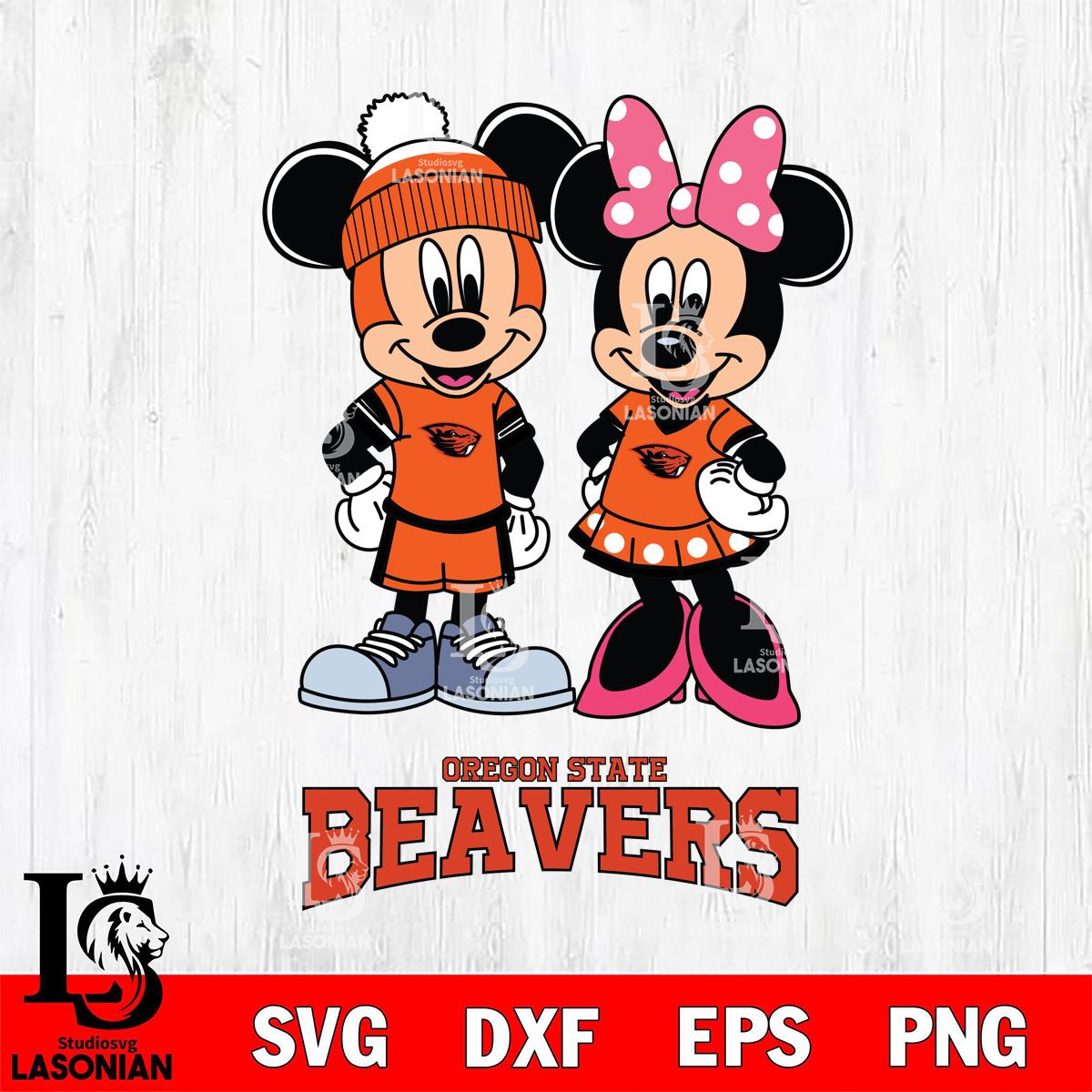 Oregon State Beavers Mickey Minnie Mouse Pink – lasoniansvg