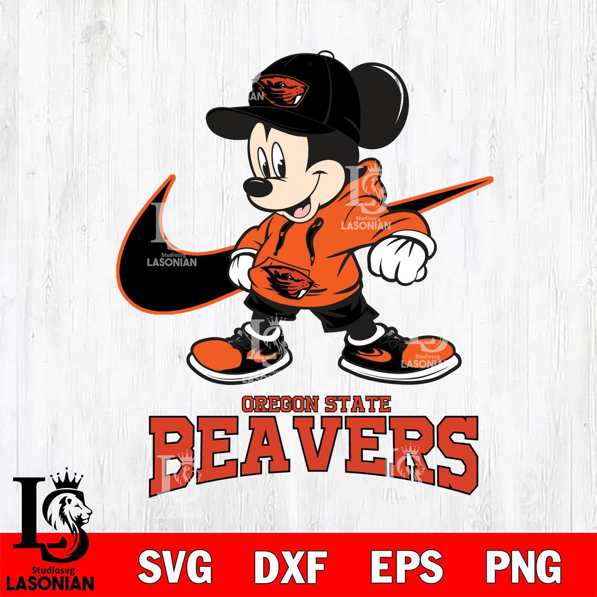 Oregon State Beavers Mickey Mouse NIKE – lasoniansvg