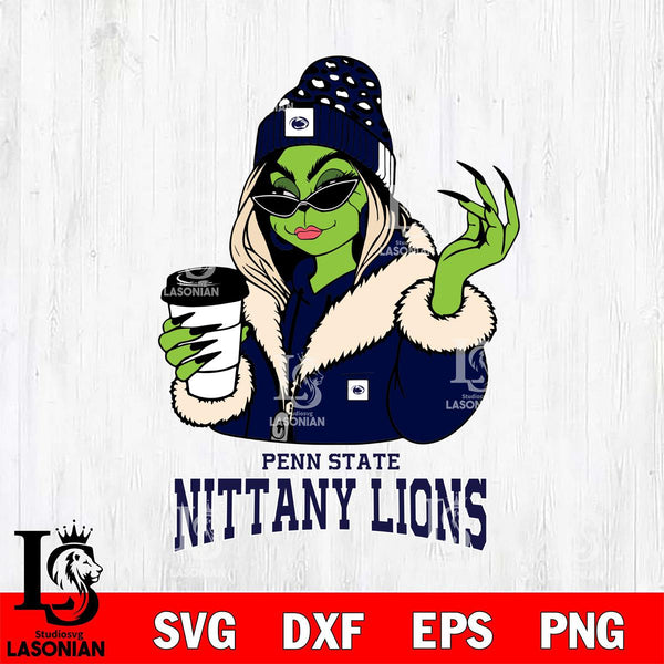 Penn State Nittany Lions Boujee Grinch Girls Christmas – lasoniansvg