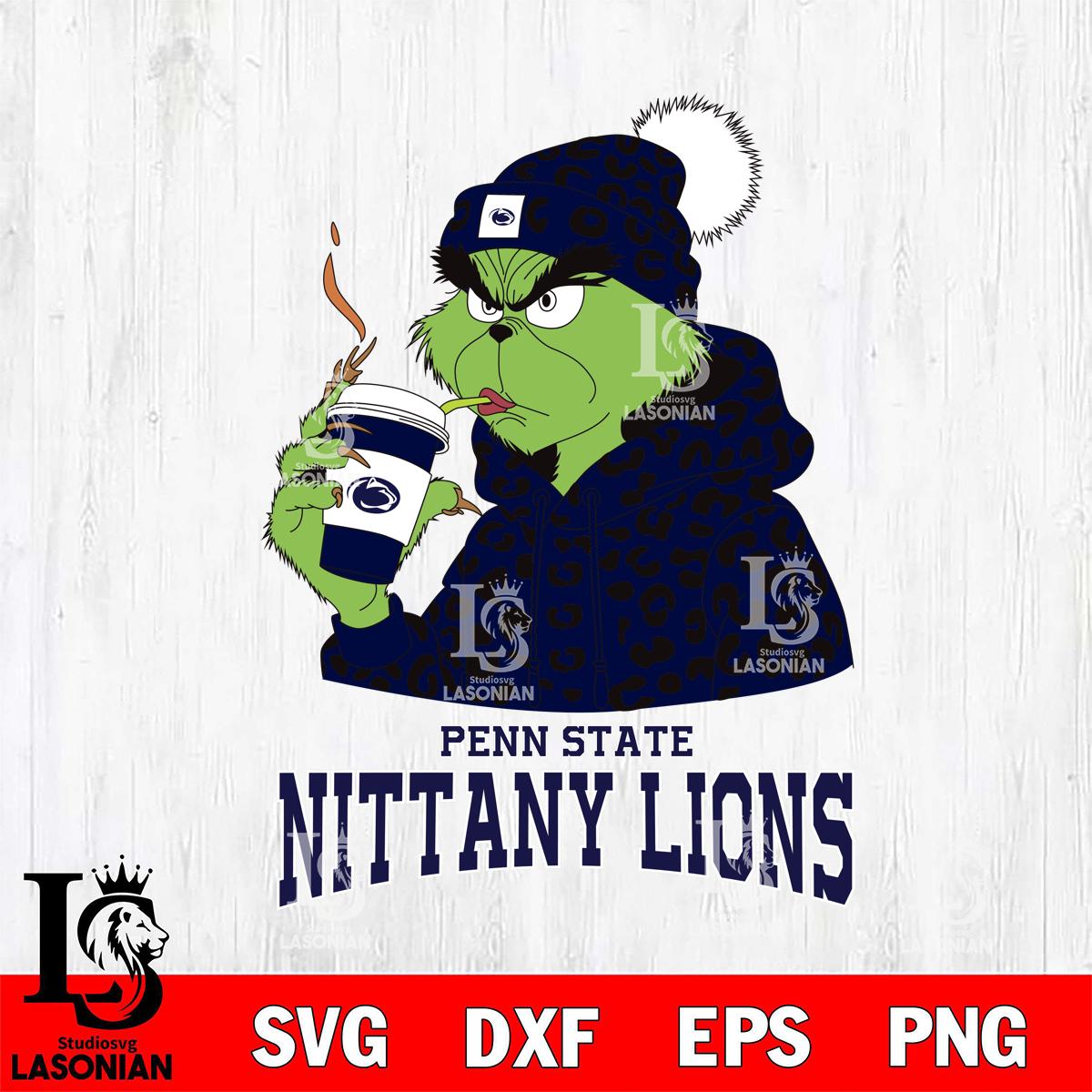 Penn State Nittany Lions Grinch Leopard Christmas – lasoniansvg
