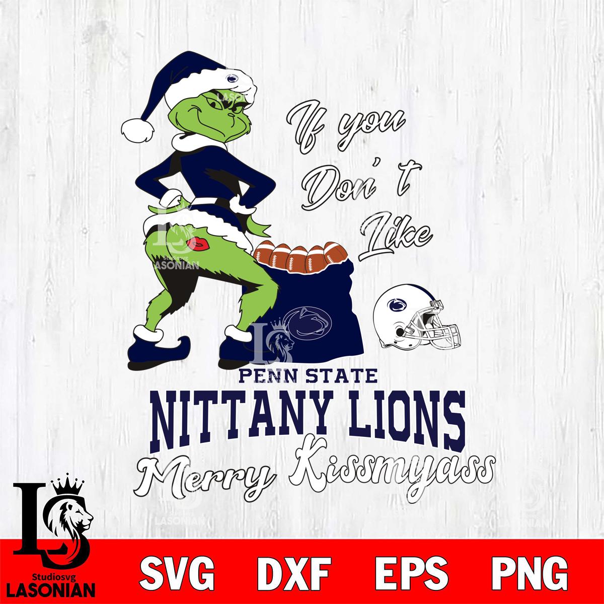Penn State Nittany Lions Merry kissmyass grinch – lasoniansvg