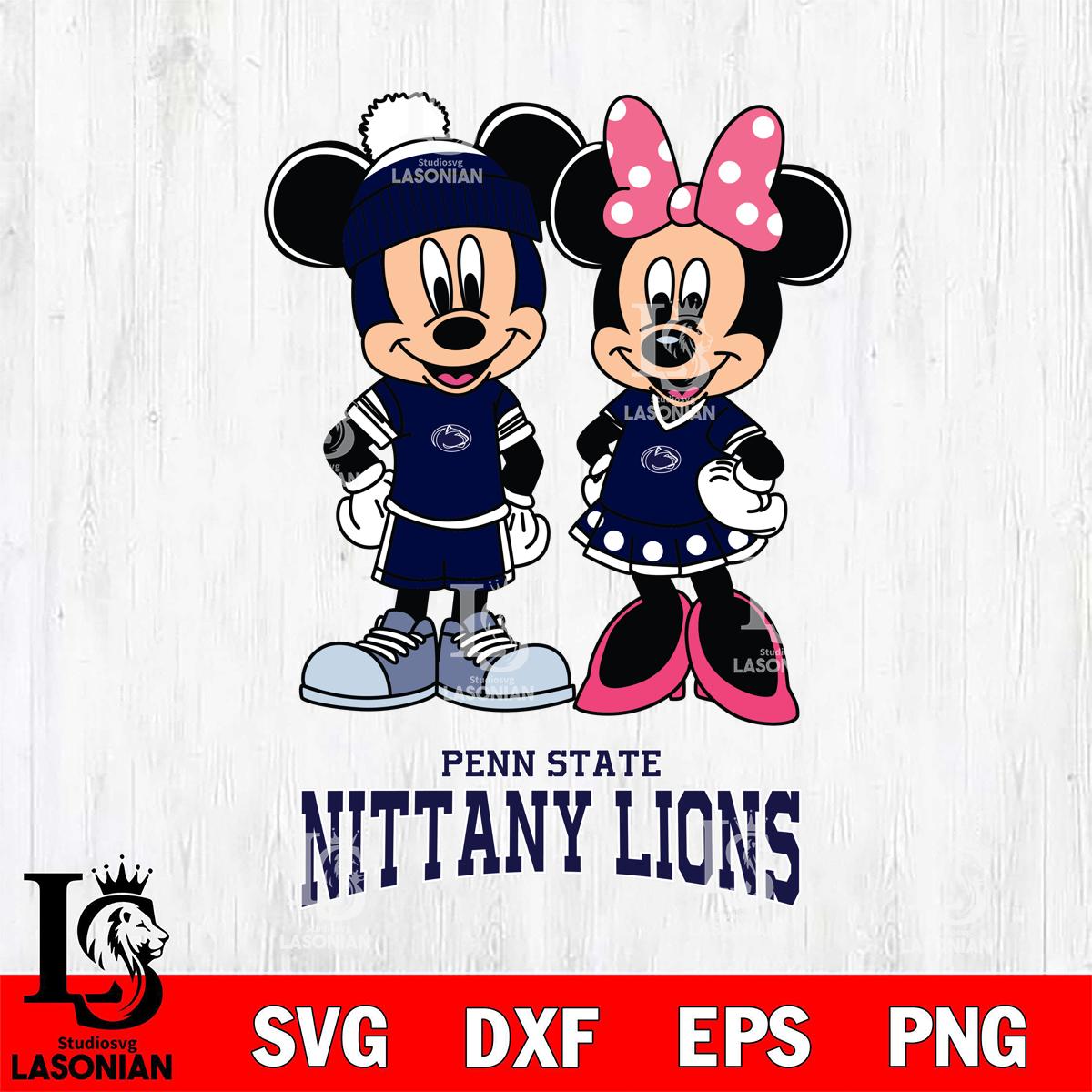 Penn State Nittany Lions Mickey Minnie Mouse Pink – lasoniansvg