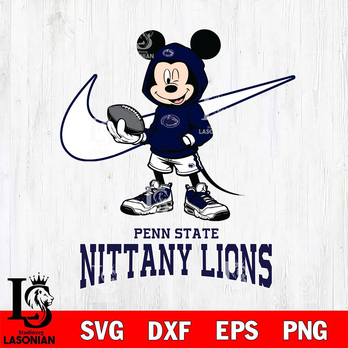 Penn State Nittany Lions Mikey Mouse Disney NIKE – lasoniansvg