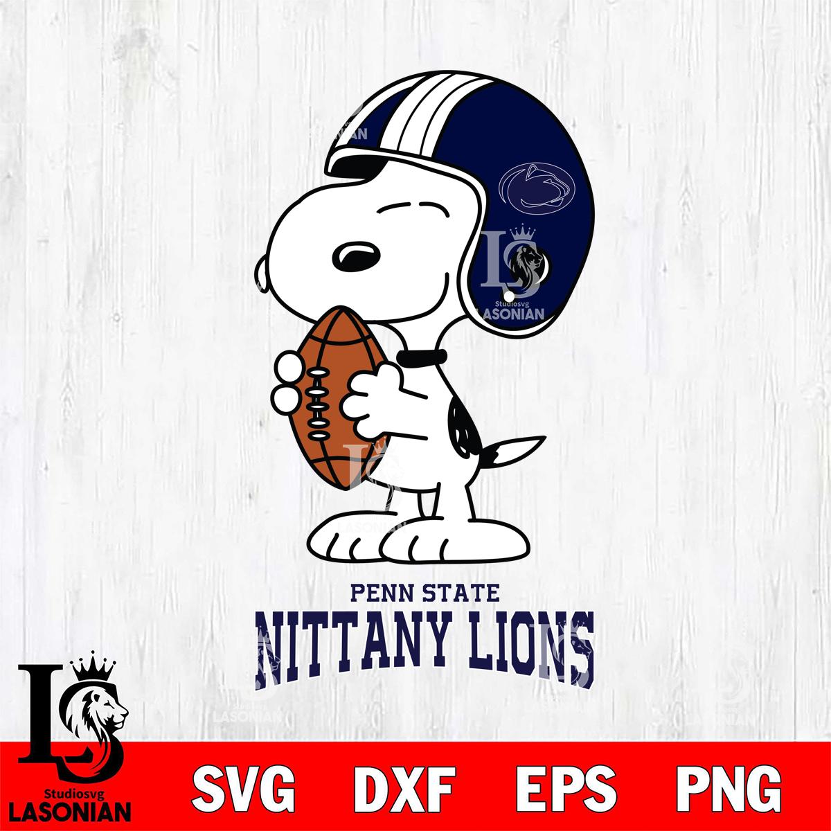 Penn State Nittany Lions Snoopy Rugby – lasoniansvg