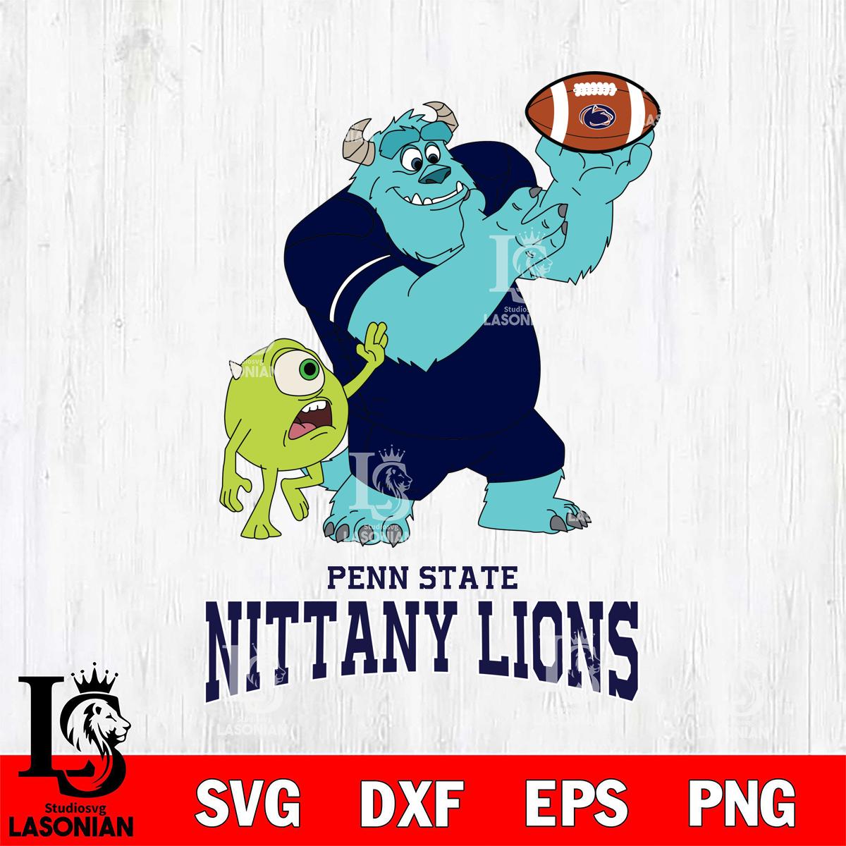 Penn State Nittany Lions Sully & Mike Football – lasoniansvg