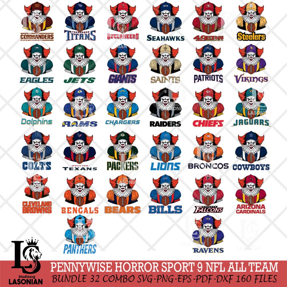 Pennywise Horror Sport 9 NFL ALL TEAM – lasoniansvg