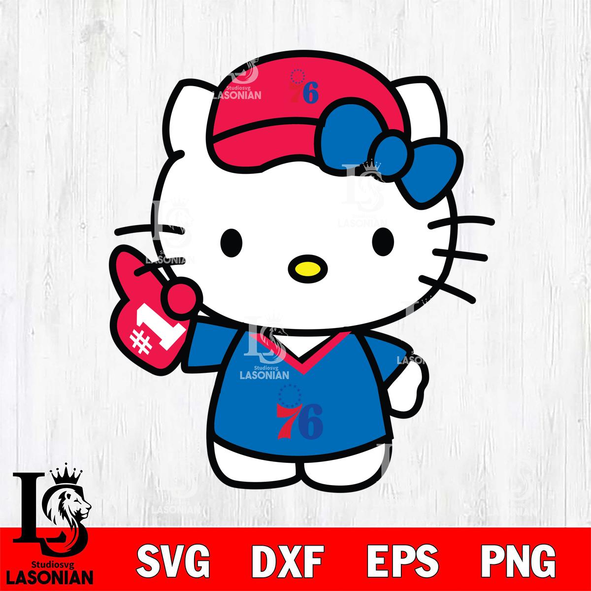 Philadelphia 76ers Hello Kitty basketball 2 – lasoniansvg