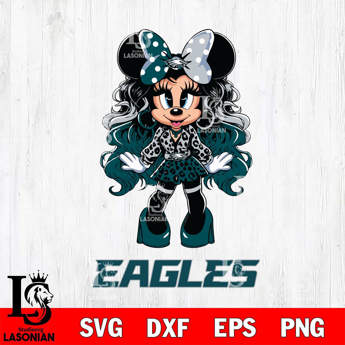 Philadelphia Eagles Beauty Minnie Mouse – lasoniansvg