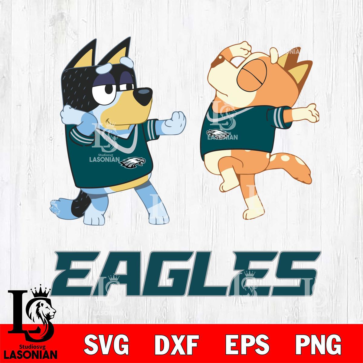 Philadelphia Eagles Bluey Dance – lasoniansvg