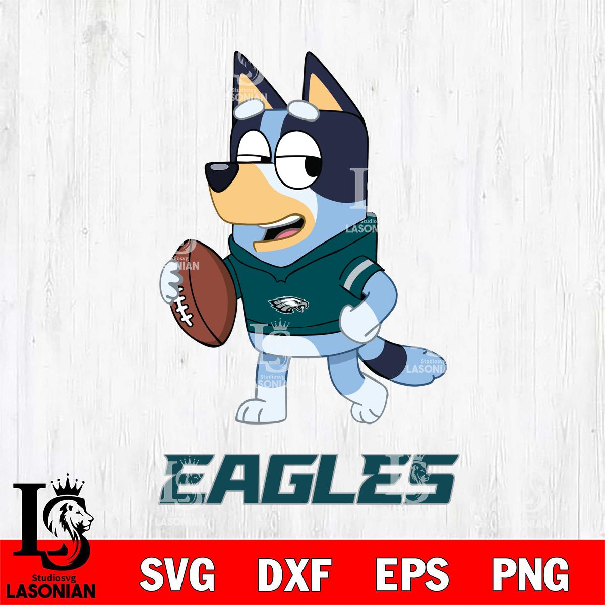 Philadelphia Eagles Bluey Football Sport – lasoniansvg