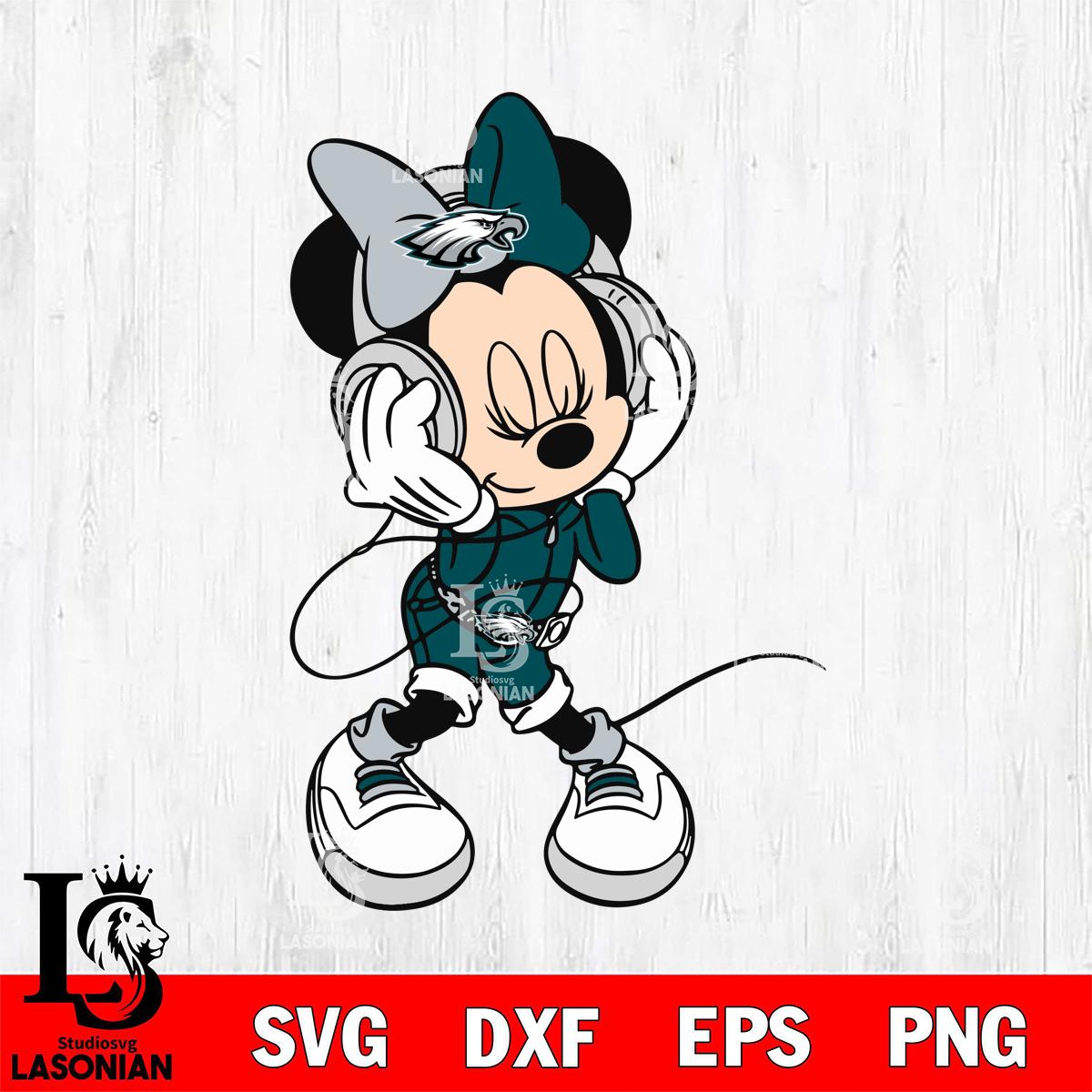 Philadelphia Eagles Cute Minnie Mouse Dancing – lasoniansvg