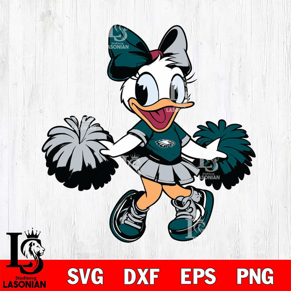 Philadelphia Eagles Daisy Duck Cheerleader – lasoniansvg