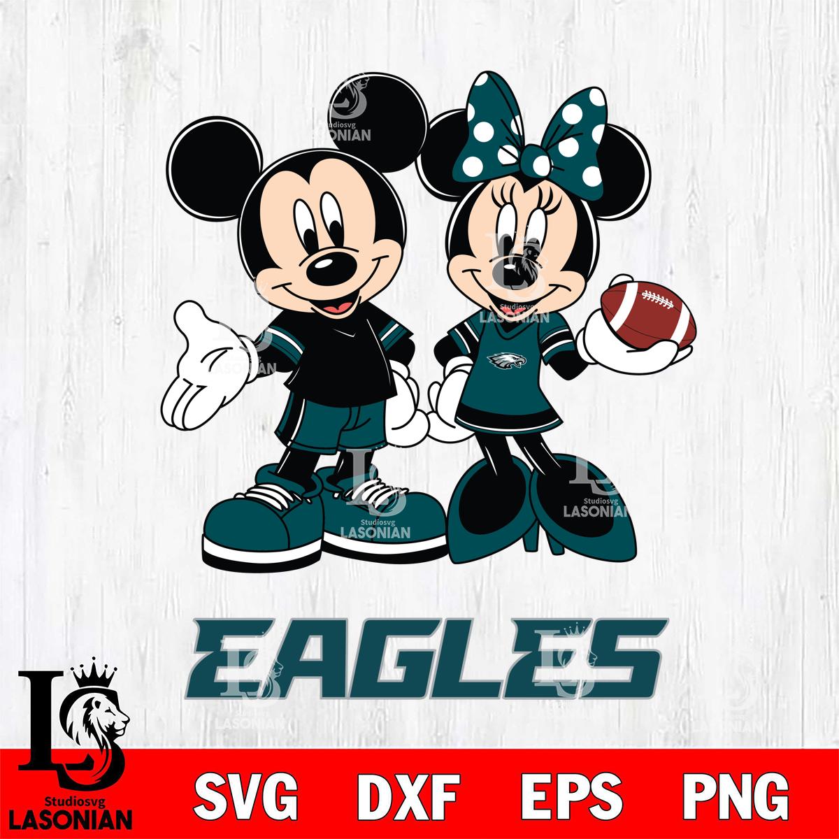 Philadelphia Eagles Mickey Minnie Football – lasoniansvg