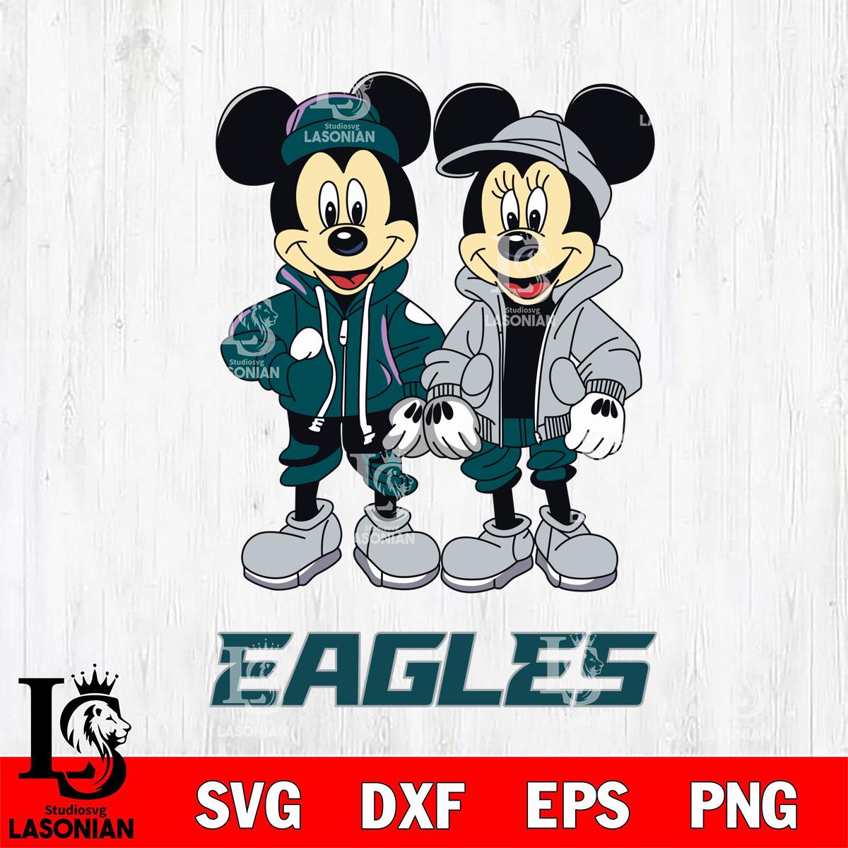 Philadelphia Eagles Mickey Minnie Mouse Football – lasoniansvg