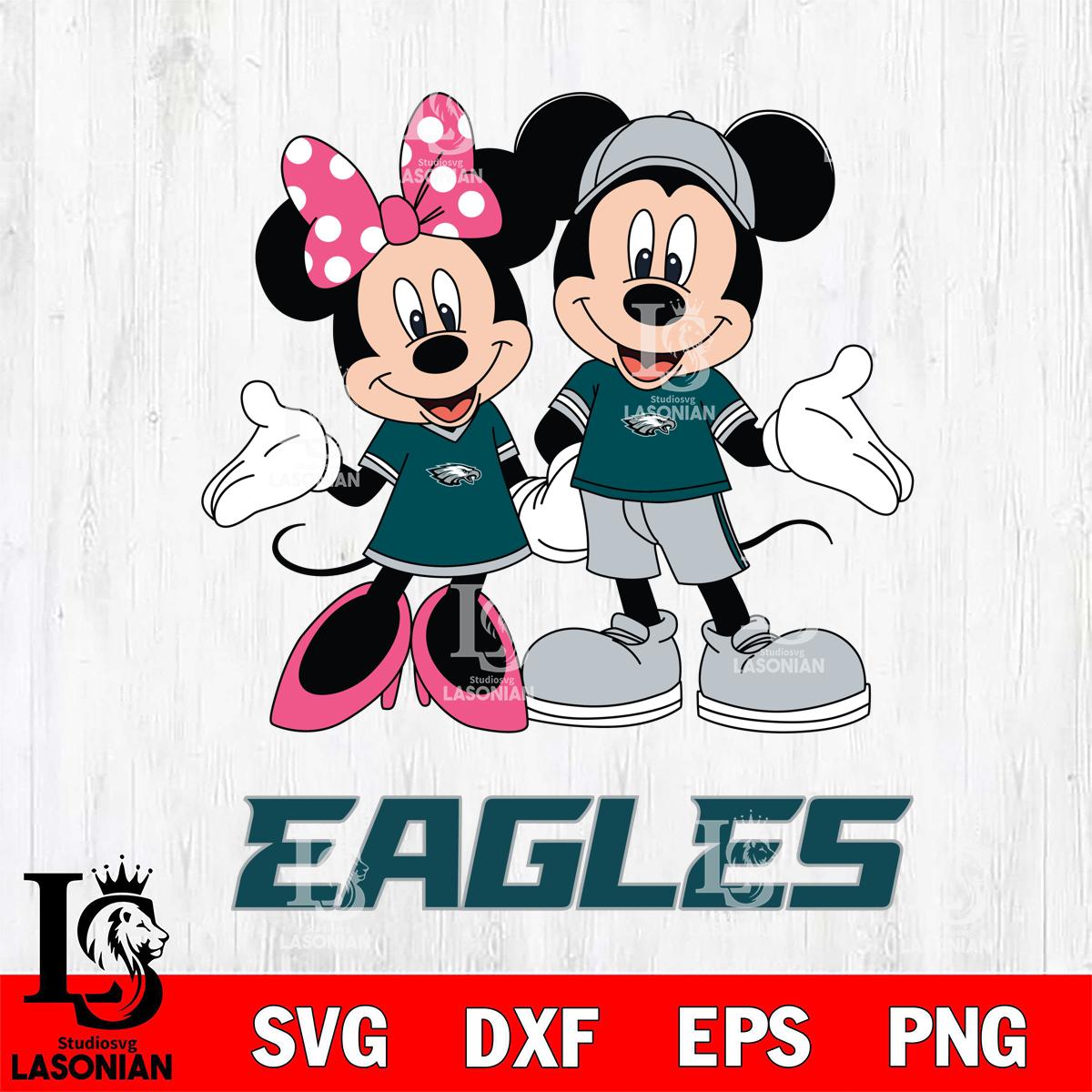 Philadelphia Eagles Mickey Minnie Mouse Sport – lasoniansvg