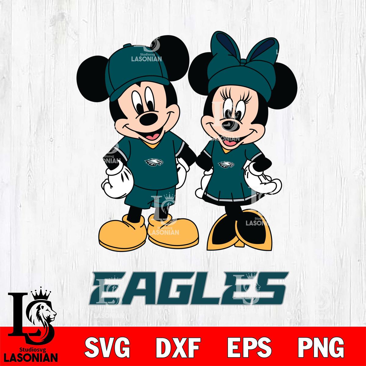 Philadelphia Eagles Mickey Minnie Rugby – lasoniansvg