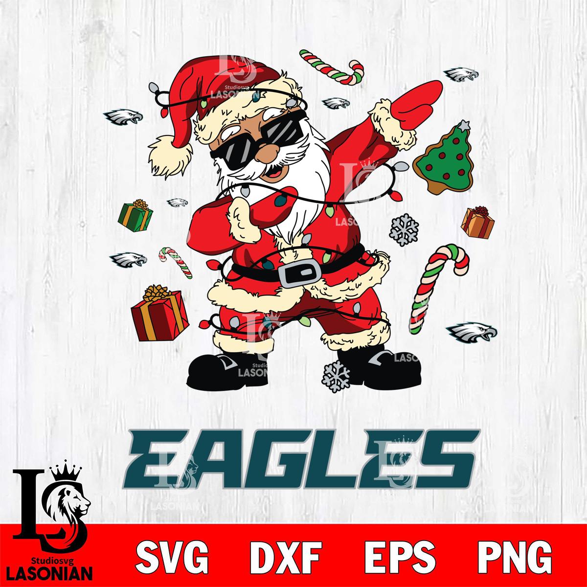 Philadelphia Eagles Santa Claus Football – lasoniansvg